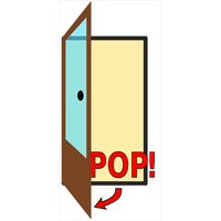 Download Pop Door Sign Clipart PNG Free | FreePngClipart